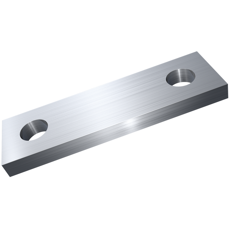 Axle holder DIN 15058 50x12x190 Steel electr. galvanised white