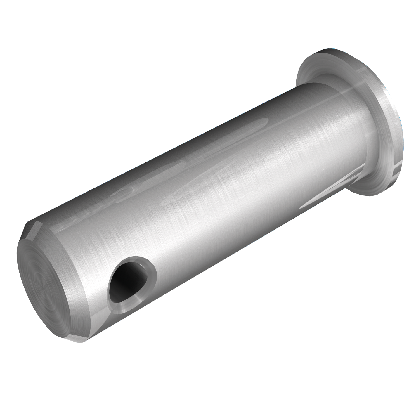 Bolzen mit Splintloch BGL 40 x 100 x 90 Stahl galv. verzinkt weiß