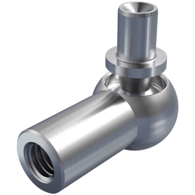 Angle joint DIN 71802 with rivet stud B 10 x 8 M6LH Steel electr ...