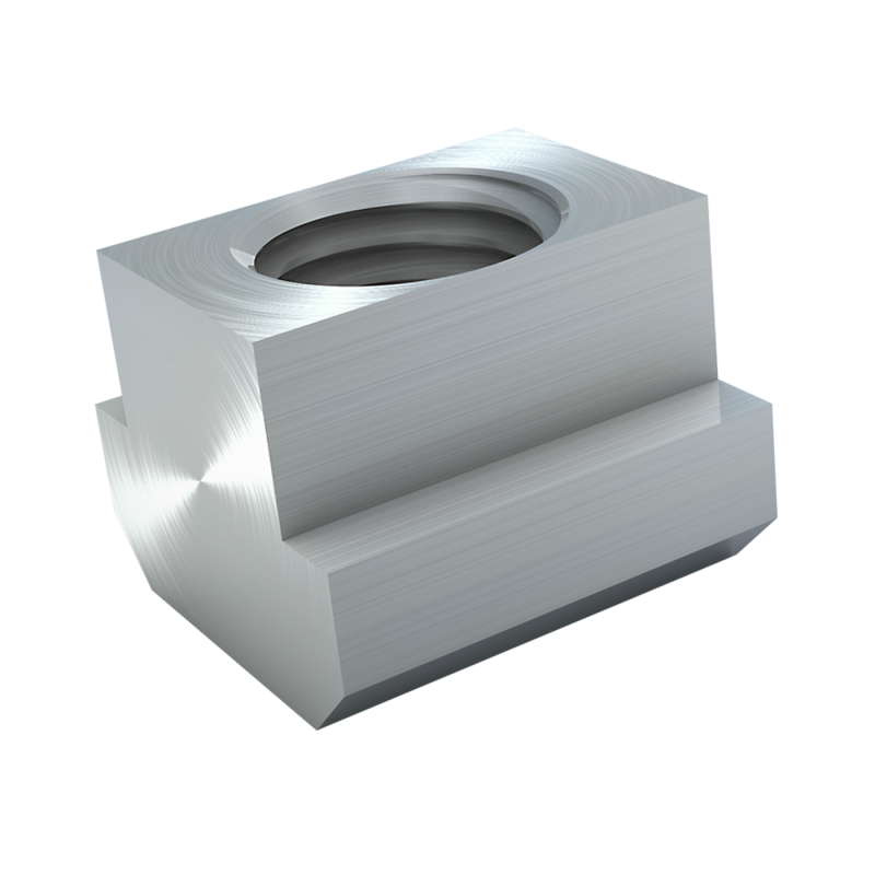 Nut for T-slots DIN 508 M6 x 8 Steel electr. galvanised white